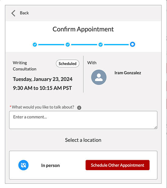 Schedule an Appointment | UNLV Writing Center | University of Nevada, Las Vegas