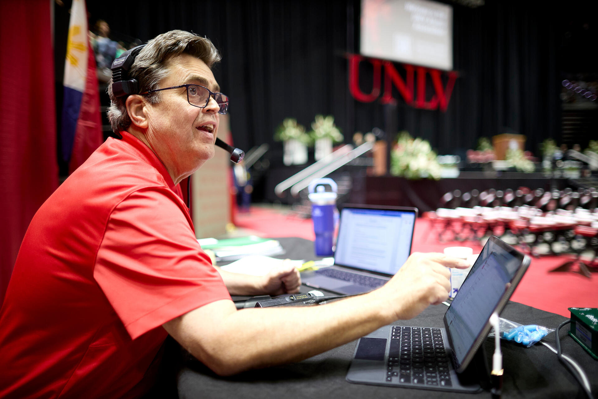 Behind the Scenes at Commencement: The Producer | UNLV