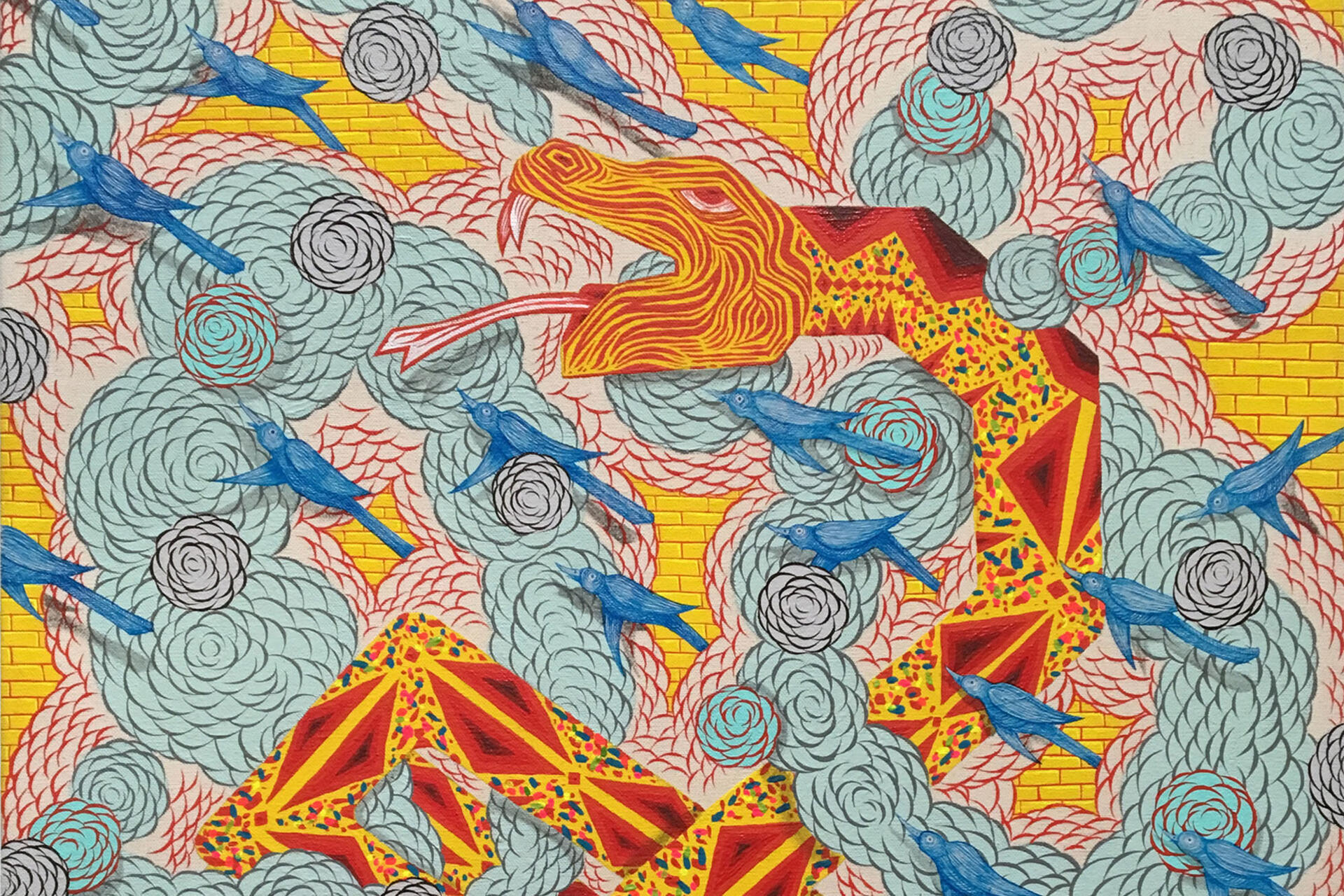 Andrew Schoultz's Installation "In Process: Every Movement Counts ...